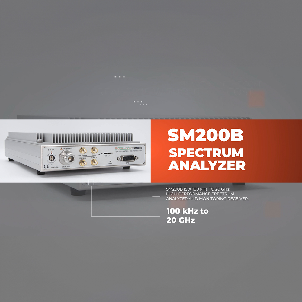 SM200B — 20 GHz Real-time Spectrum Analyzer | Signal Hound