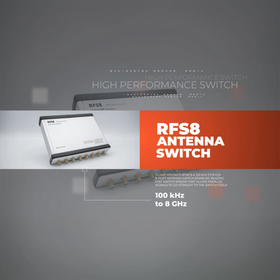 RFS8 — 100 kHz to 8 GHz 8-Port RF Switch | Signal Hound